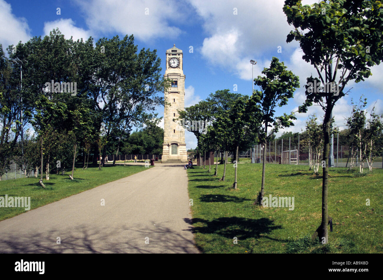 The clock tower at Stanley Park in Blackpool Stock Photo - Alamy
