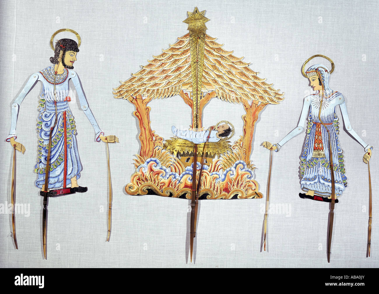 theatre, shadow play, nativity scene, Wayang Kulit Theatre, Java ...