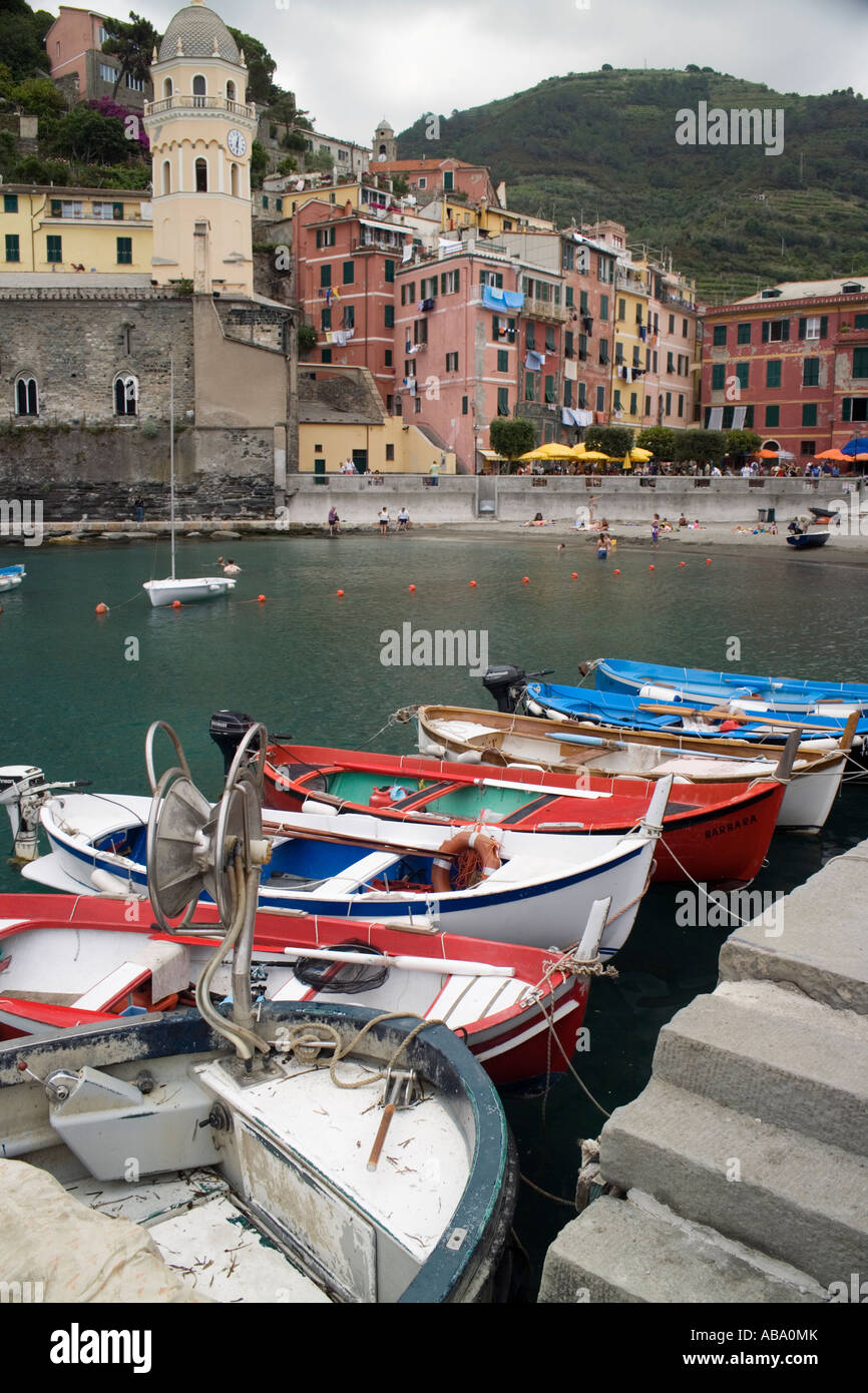 Vernazza harbour, Cinque Terre, Italy Stock Photo - Alamy