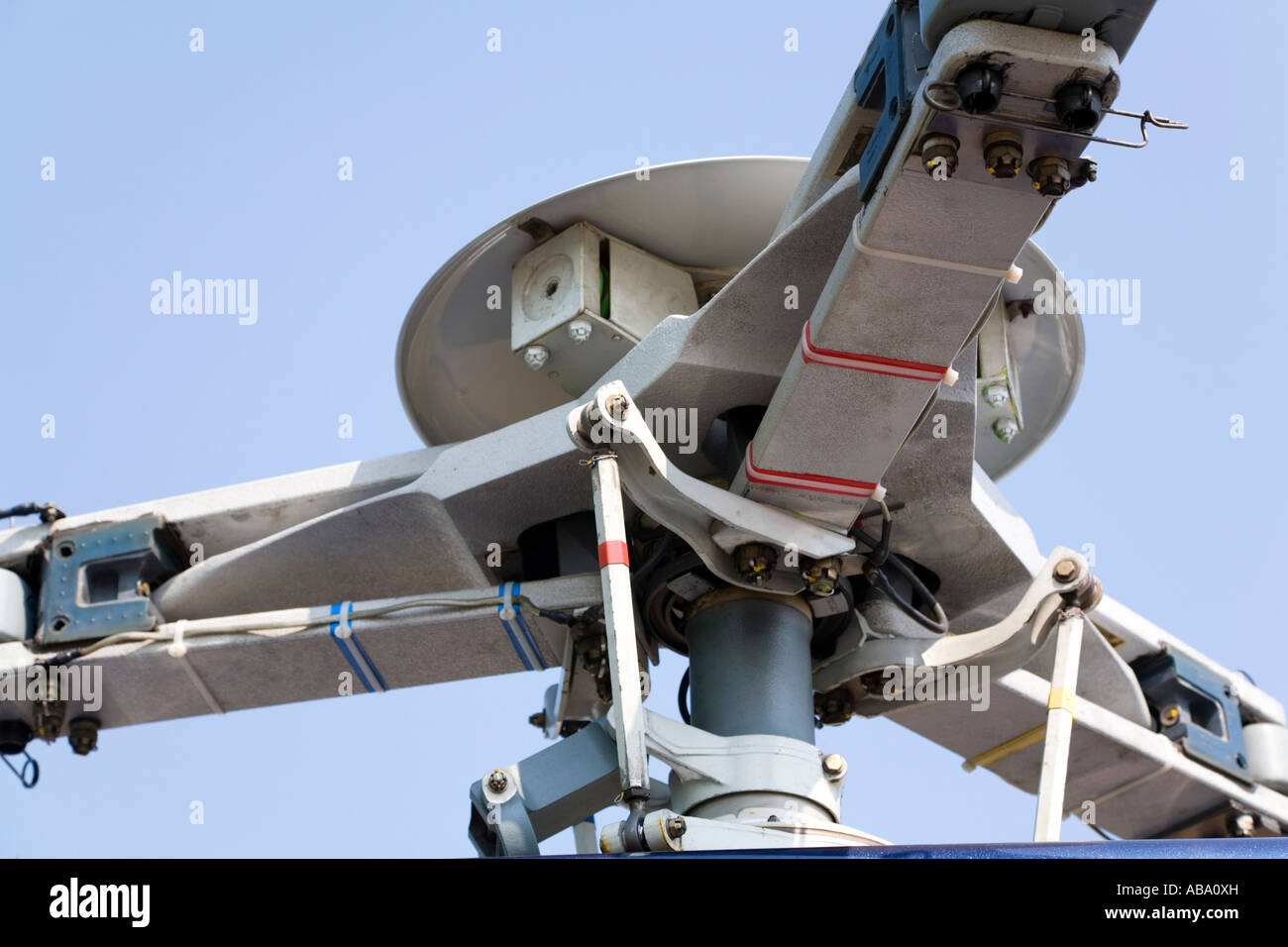 Jet Ranger Helicopter, rotor detail. Aviation parts Stock Photo - Alamy