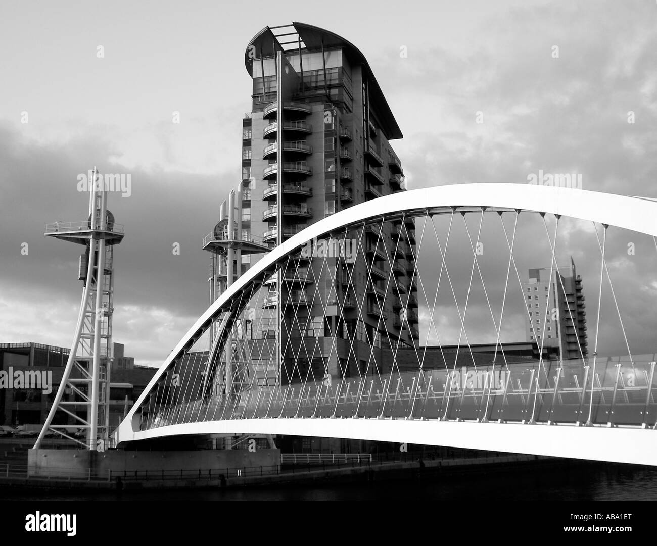 Lowry bridge manchester Black and White Stock Photos & Images - Alamy