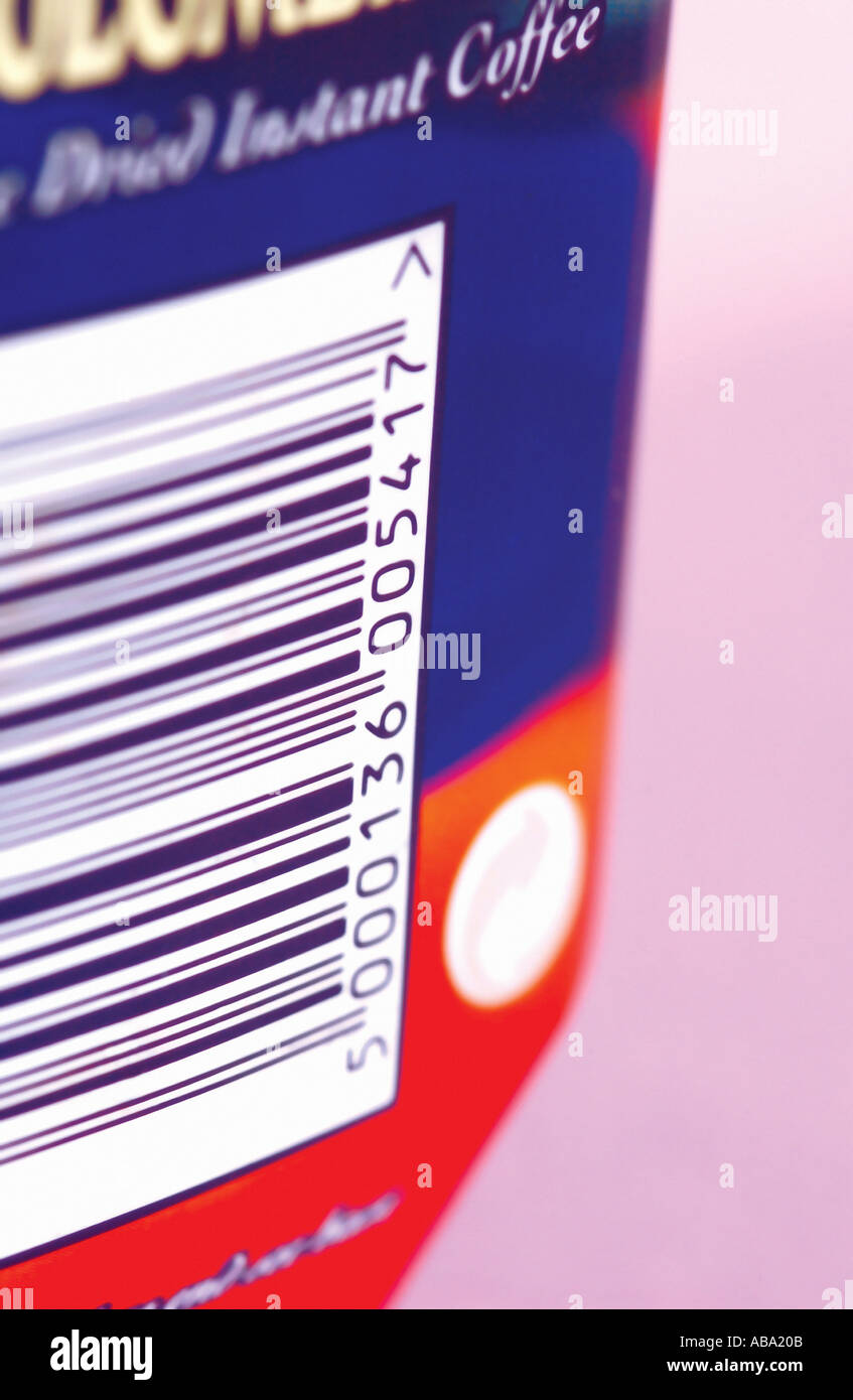Barcode on food item hi-res stock photography and images - Alamy