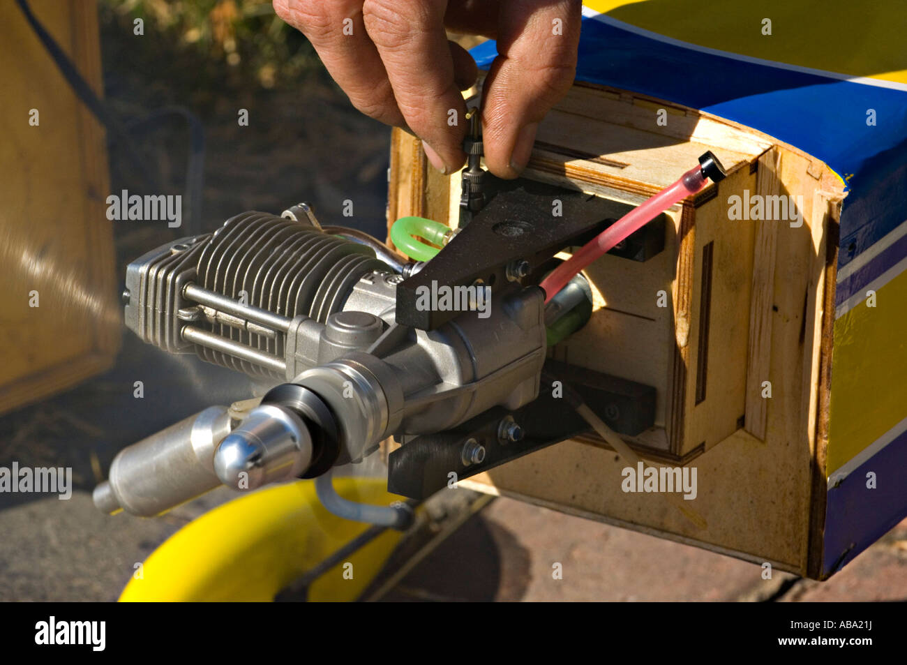A Model Airplane Engine Stock Photo - Alamy