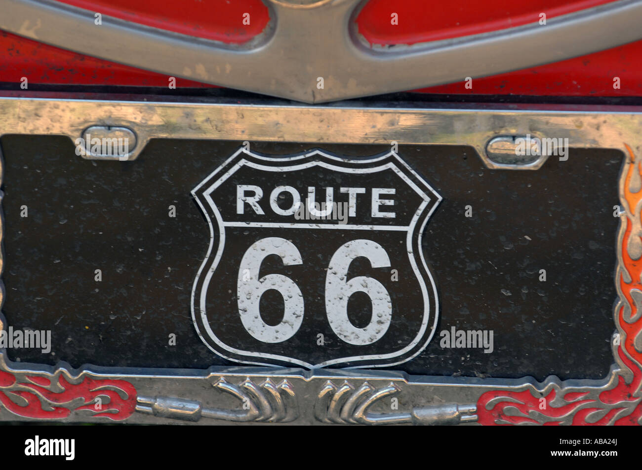 Route 66 license plate Stock Photo - Alamy