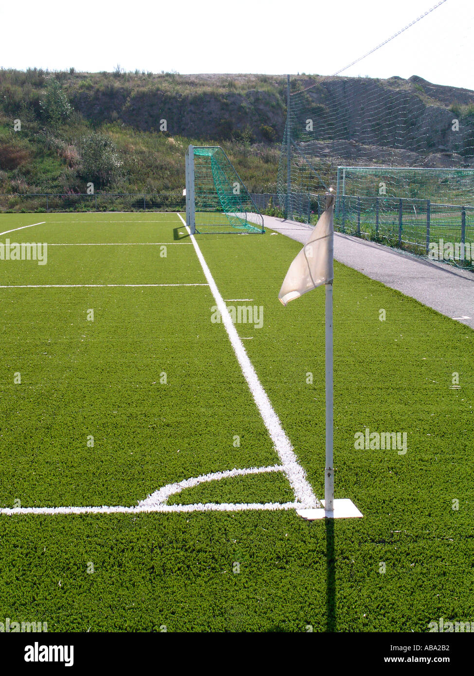 Corner flag and goal hi-res stock photography and images - Alamy