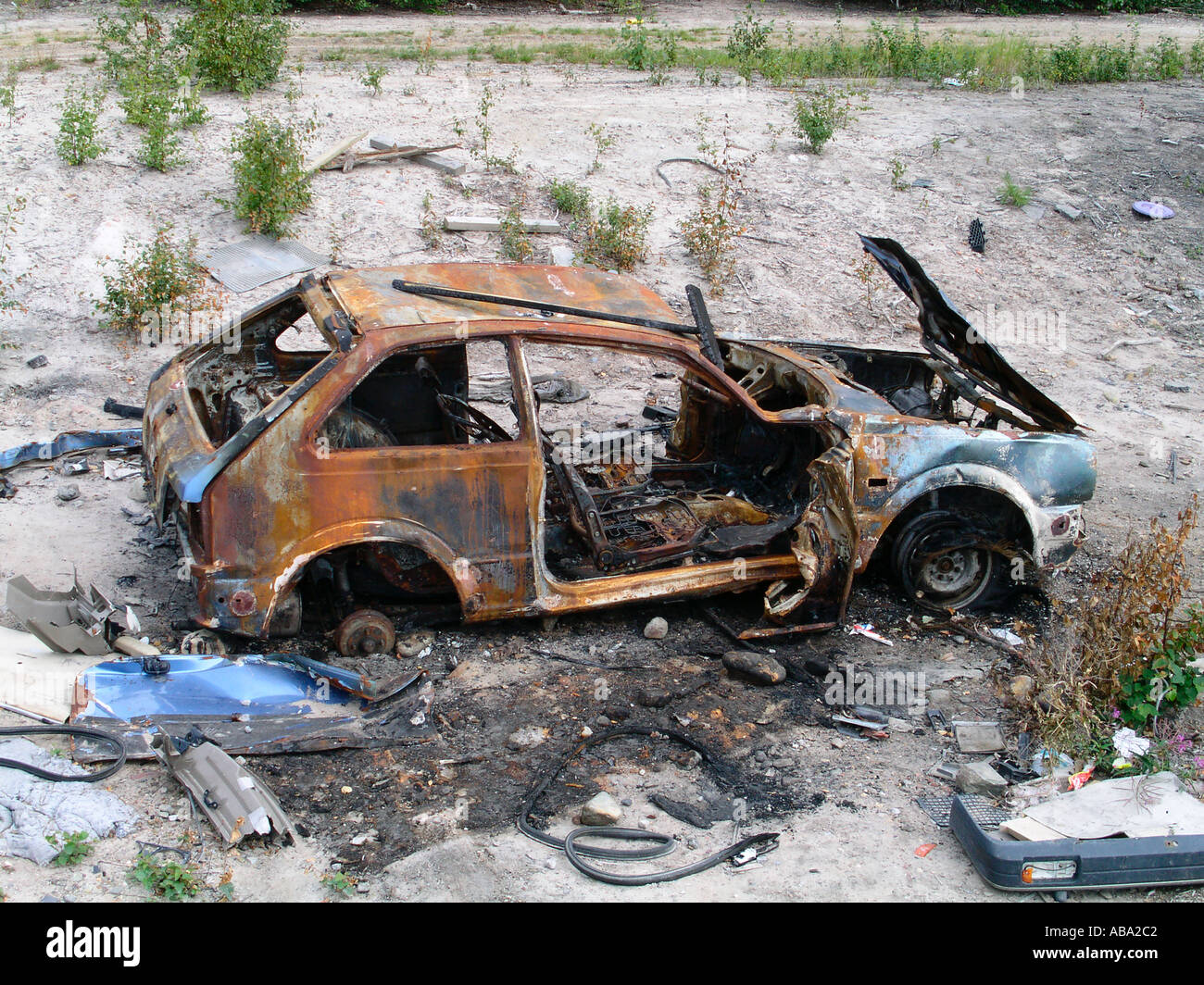 Burned car hi-res stock photography and images - Alamy