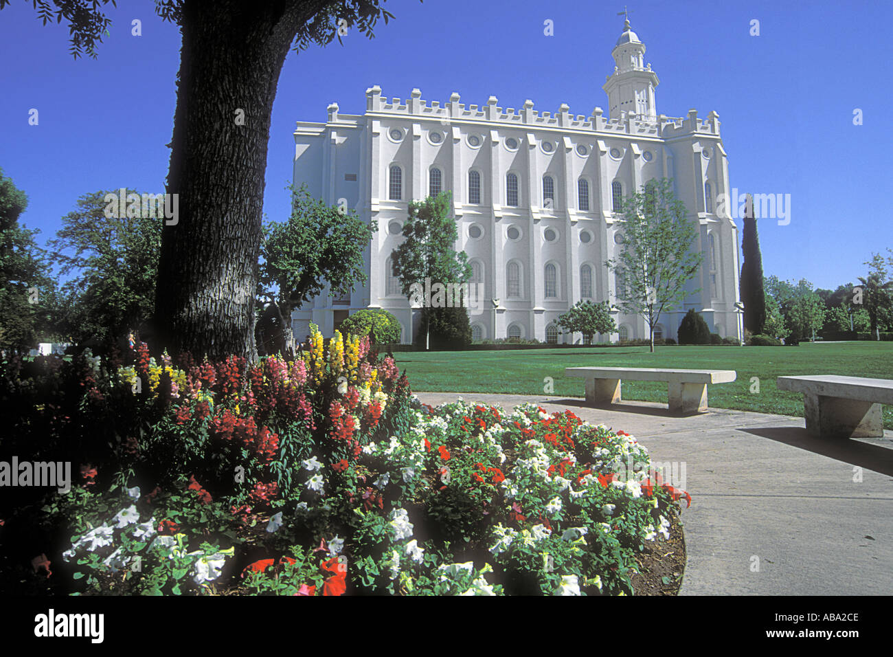 The Mormon Temple at St George Utah s first Mormon Temple Stock Photo ...