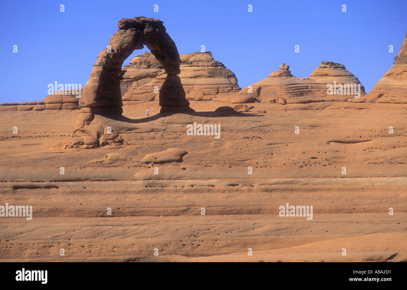Horizontal view of Delicate Arch at Arches National Park near Moab Utah ...