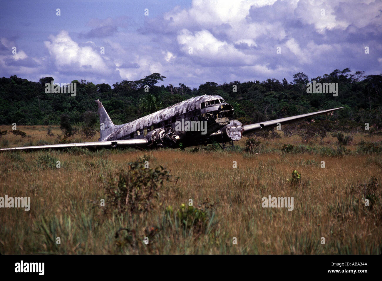 2002 venezuela a crashed plane left over from gold exploration and ...