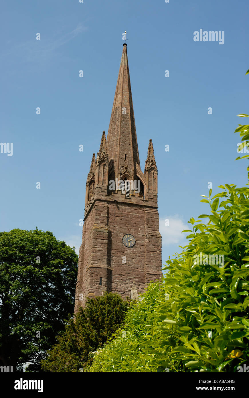The church of St. Peter and St. Paul, Weobley, Herefordshire Stock ...