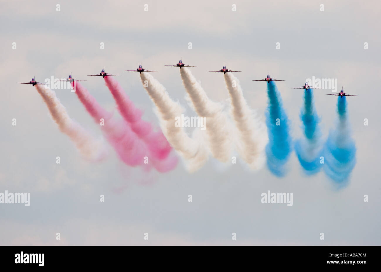 RAF Red Arrows aerobatic display team Stock Photo - Alamy