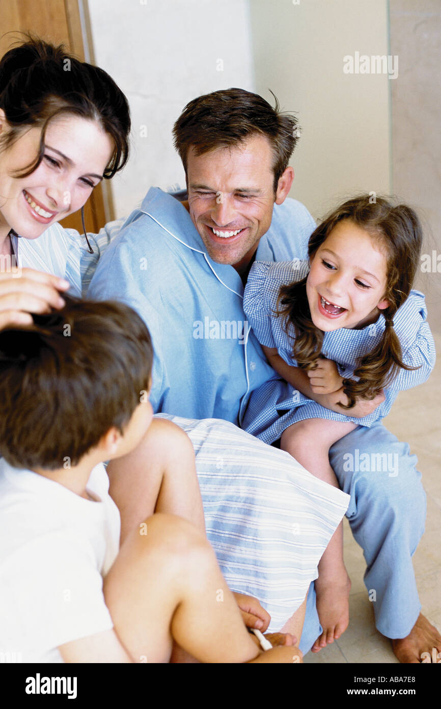 Family having fun Stock Photo - Alamy