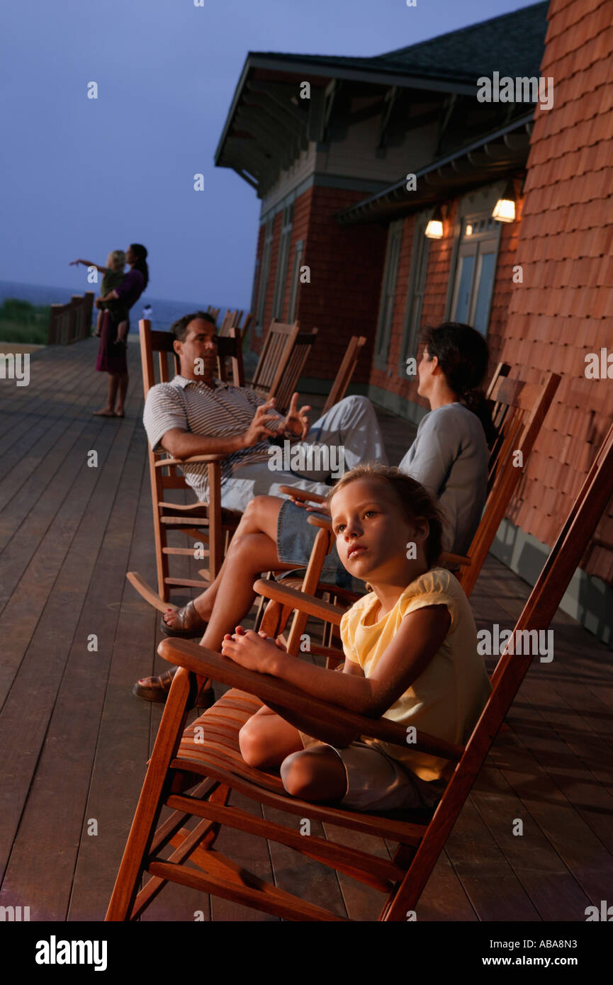 Father daughter sitting in rocking hi-res stock photography and images ...