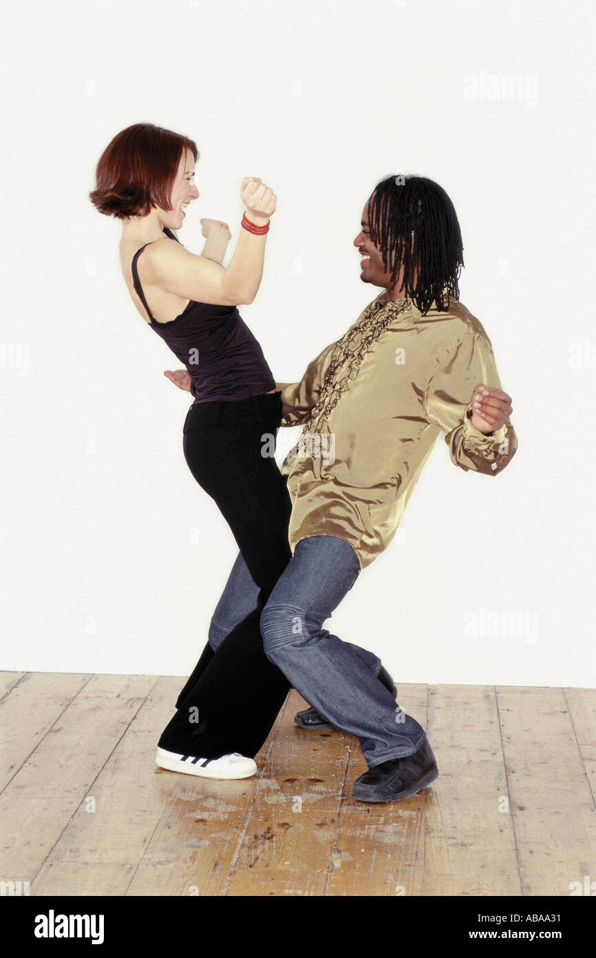 Couple dancing ethnic mix hi-res stock photography and images - Alamy