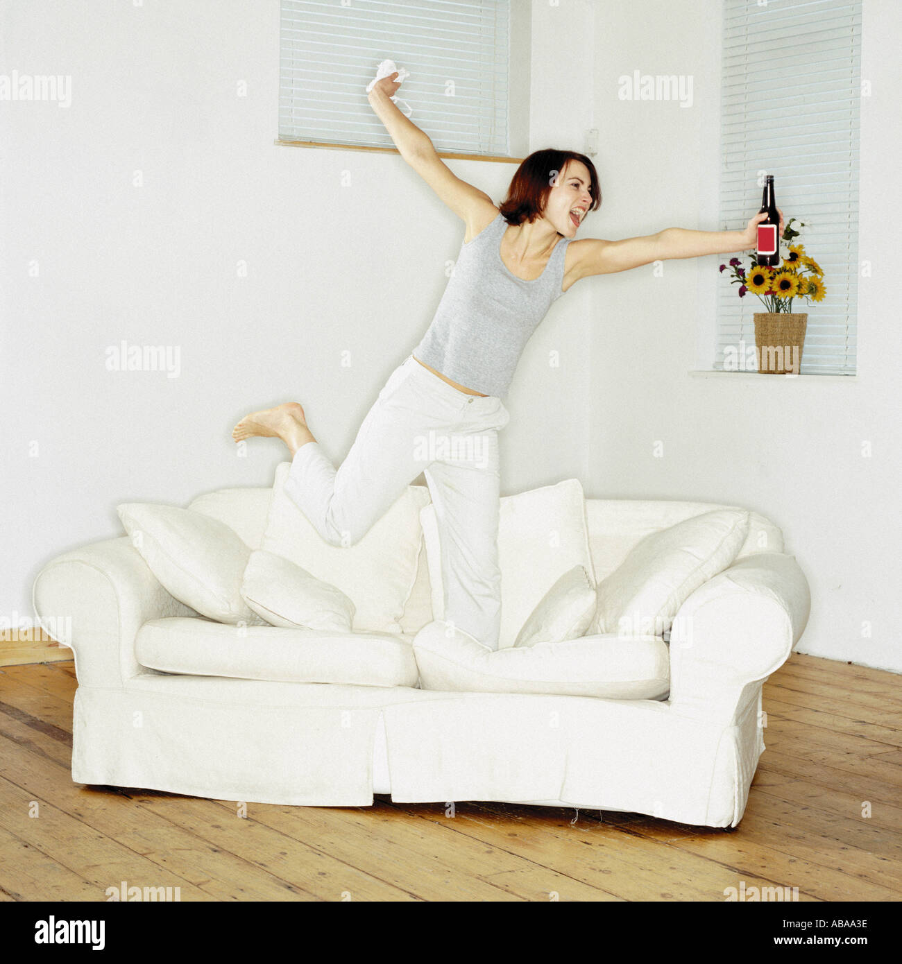 At home having fun hi-res stock photography and images - Alamy