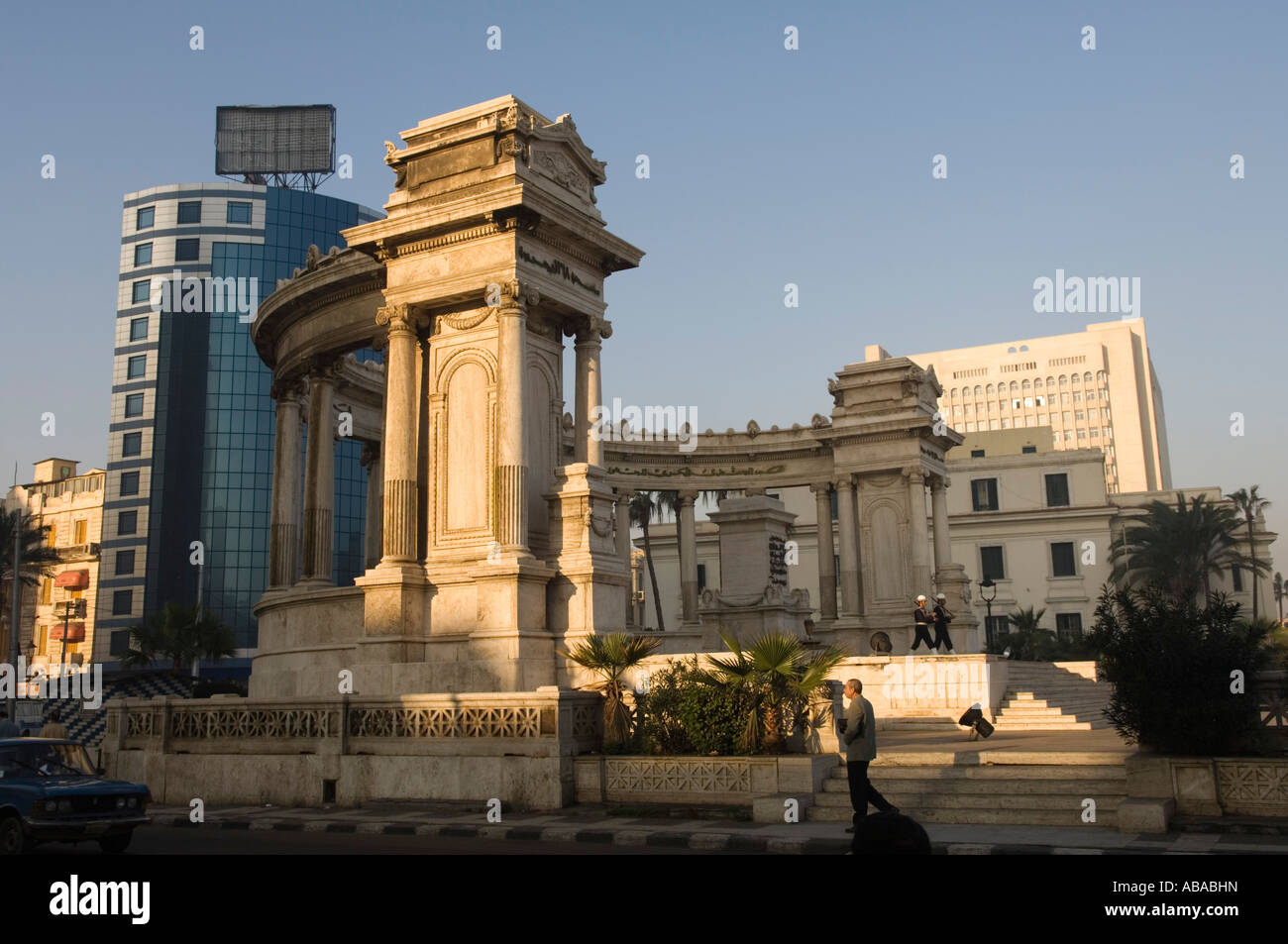 The Neoclassical Unknown Soldier Monument, Alexandria, Egypt Stock ...