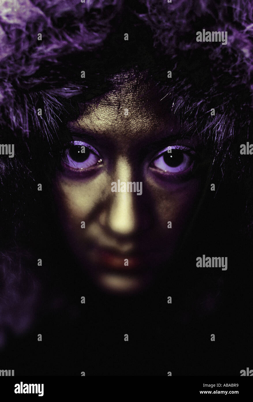 Eerie woman face hi-res stock photography and images - Alamy