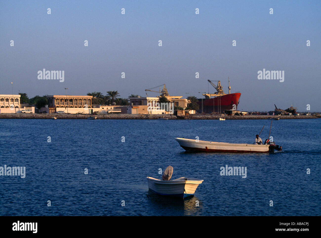 Umm Ul Qaiwain UAE Fishing Boats Stock Photo - Alamy