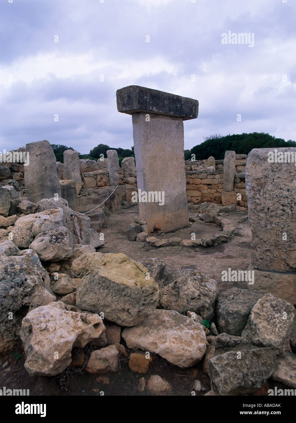 Menorca Balearic Islands Spain Torralba D'en Salore Talayot Stock Photo ...