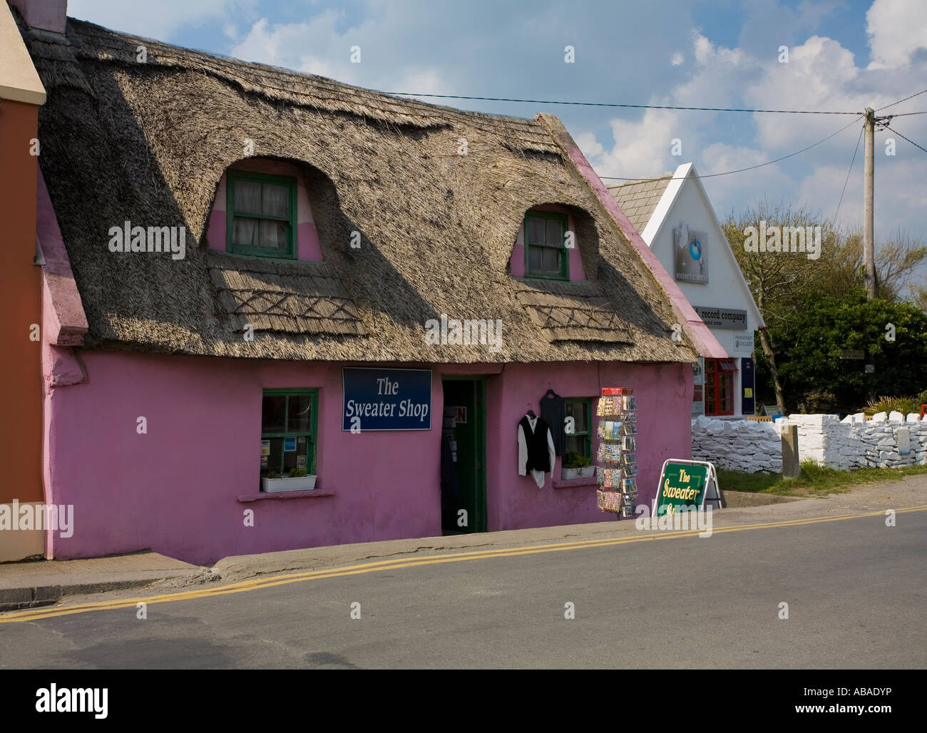 Colourful tourist shops at Doolin County Clare Ireland Stock Photo - Alamy