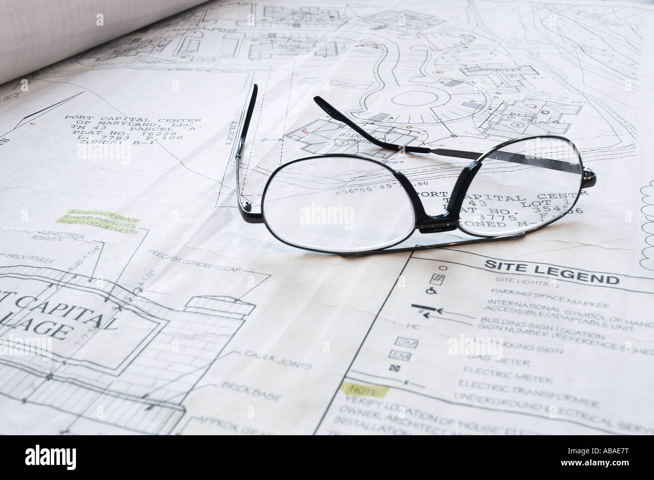 Architects drawings close up hi-res stock photography and images - Alamy