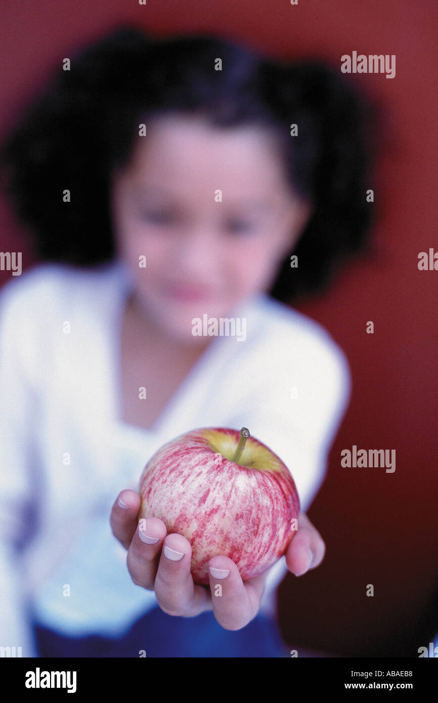 Handing apple hi-res stock photography and images - Alamy