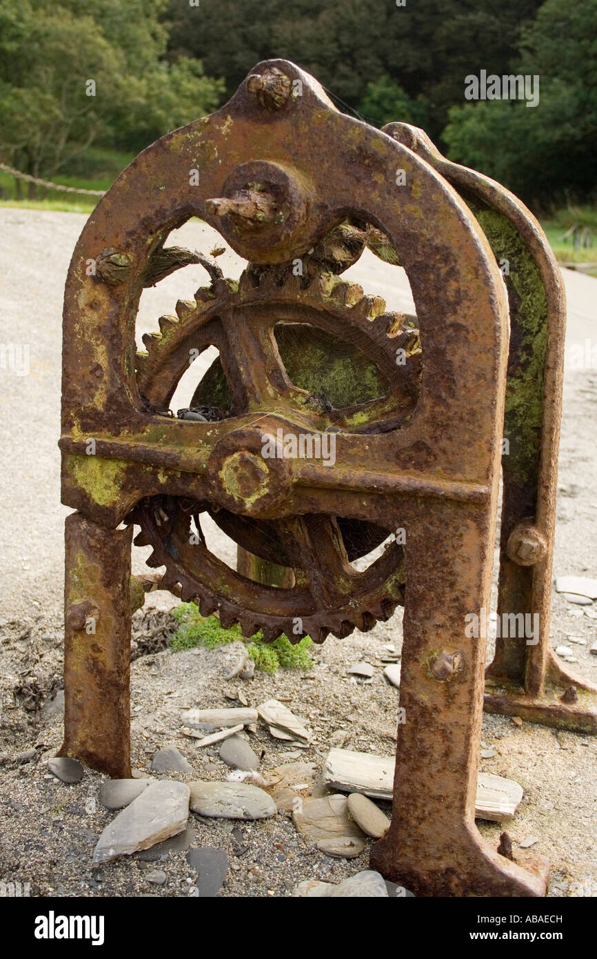 Old Rusty Winch, Gribbin, 2006 Stock Photo - Alamy