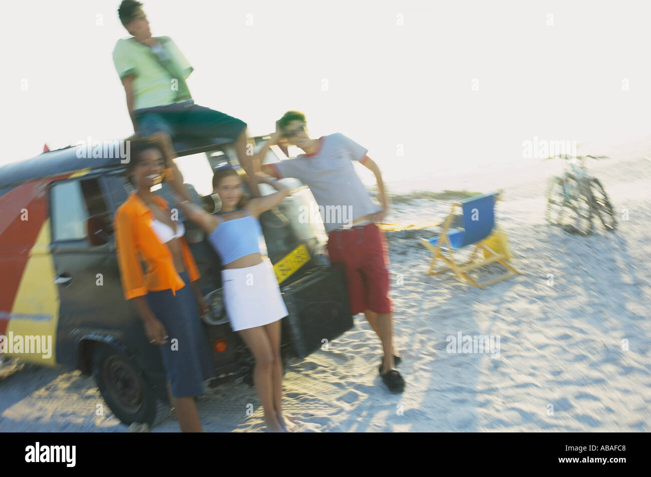 People on beach Stock Photo - Alamy