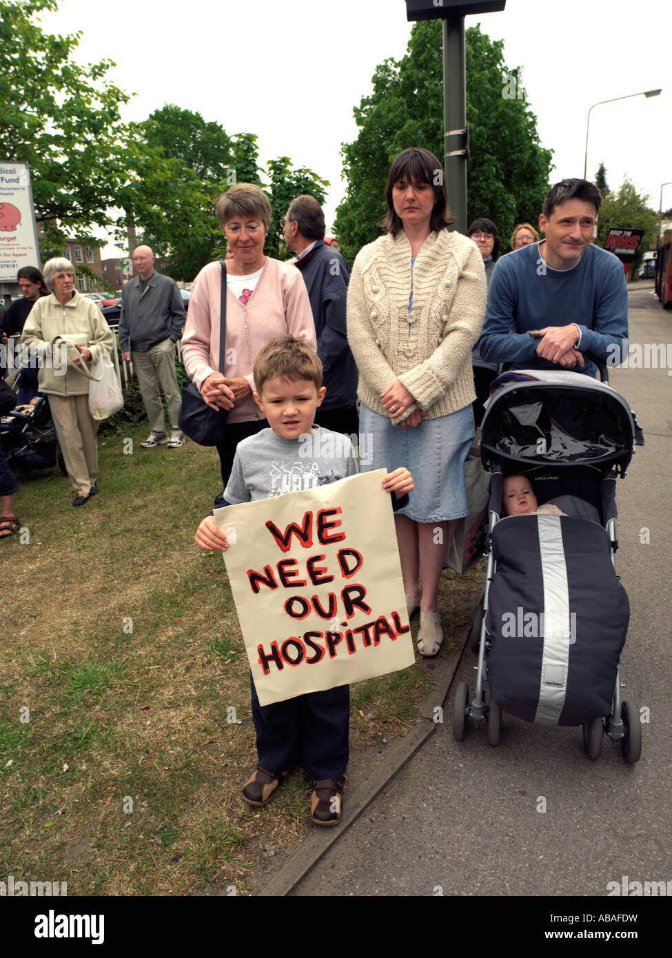 Nhs protest banner hi-res stock photography and images - Alamy