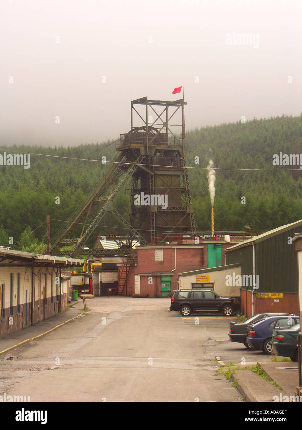 Tower colliery pit head Hirwaun South Wales Stock Photo - Alamy