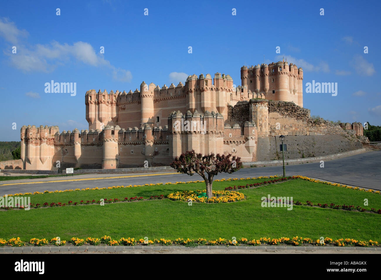 Spain Castilla Leon Castillo de Coca castle Stock Photo - Alamy