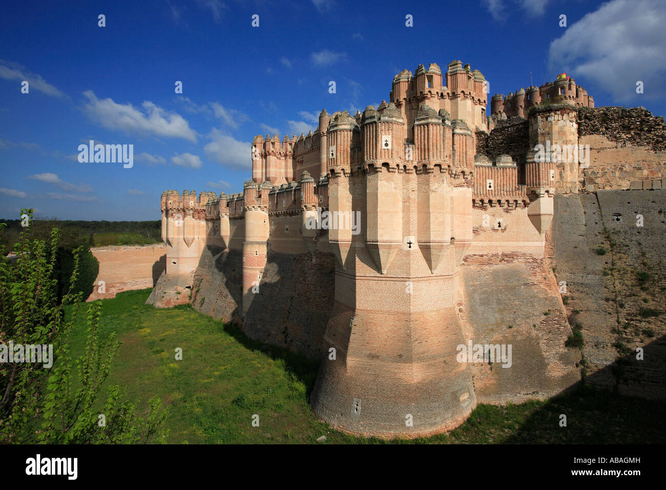 Spain Castilla Leon Castillo de Coca castle Stock Photo - Alamy