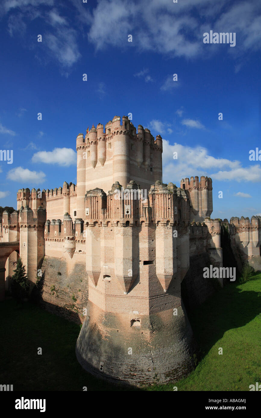Spain Castilla Leon Castillo de Coca castle Stock Photo - Alamy