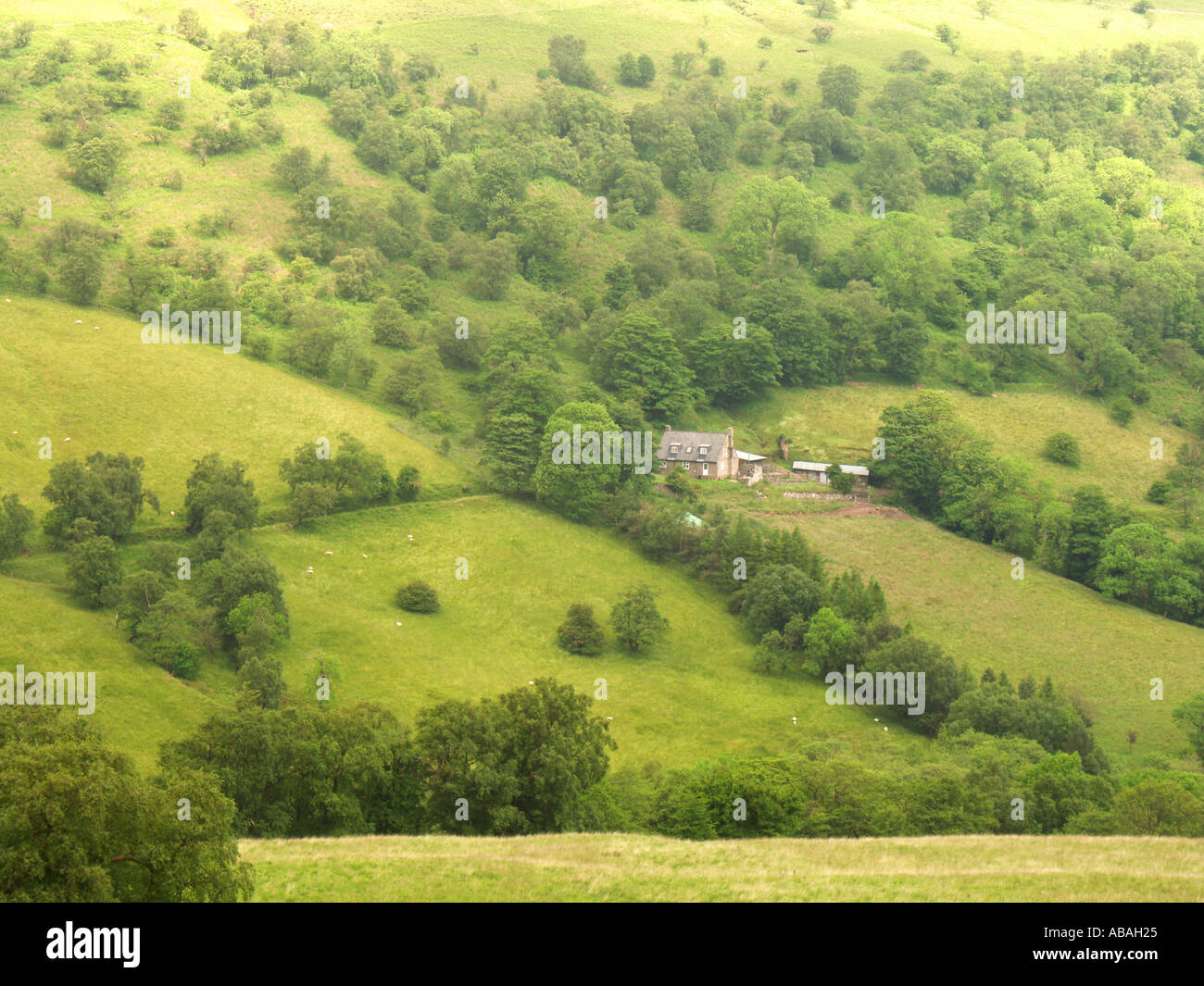 Brecon beacons landscape with farmhouse hi-res stock photography and ...