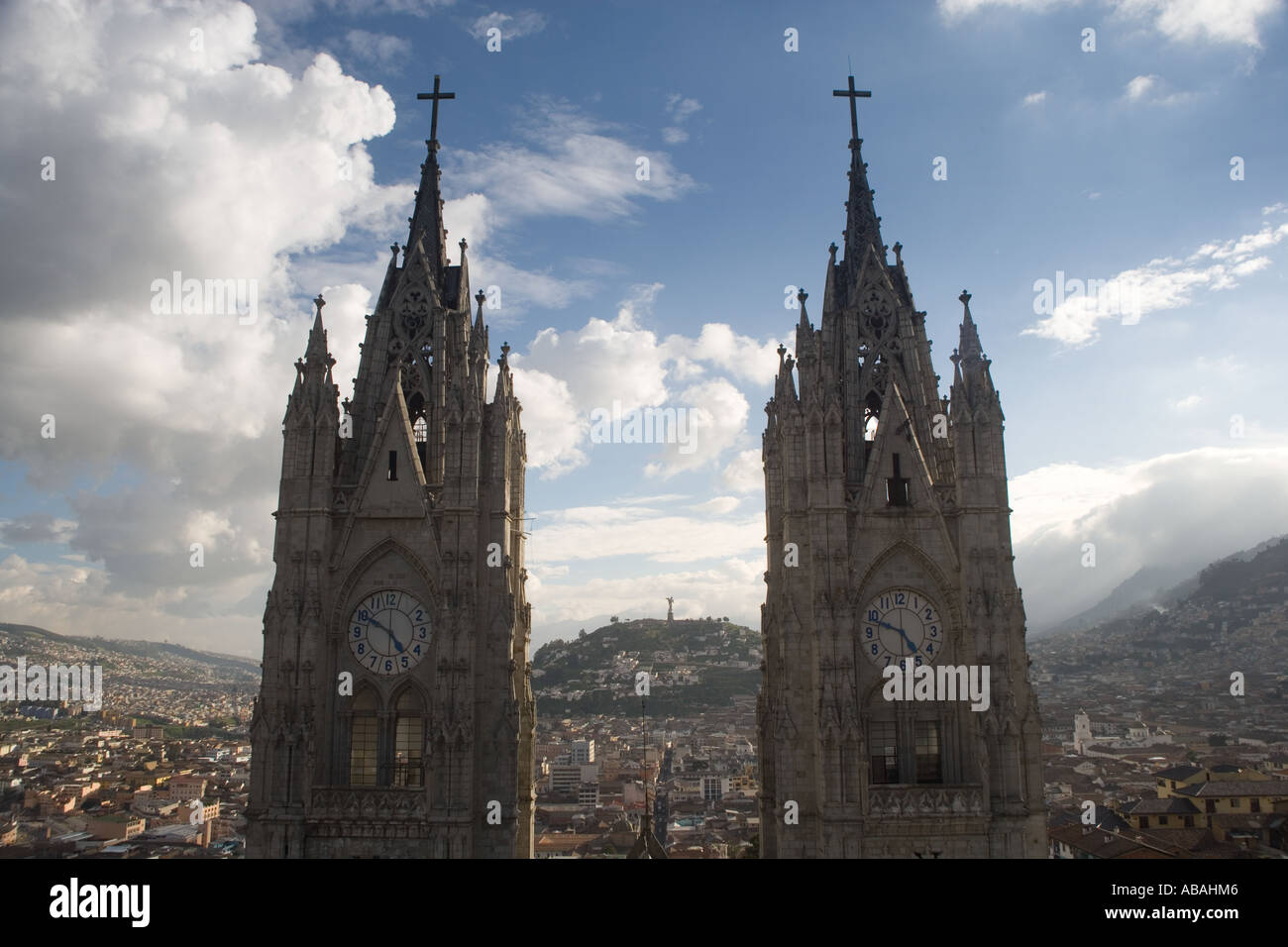 Basilica del Voto Nacional Quito Ecuador South America Its towers are ...