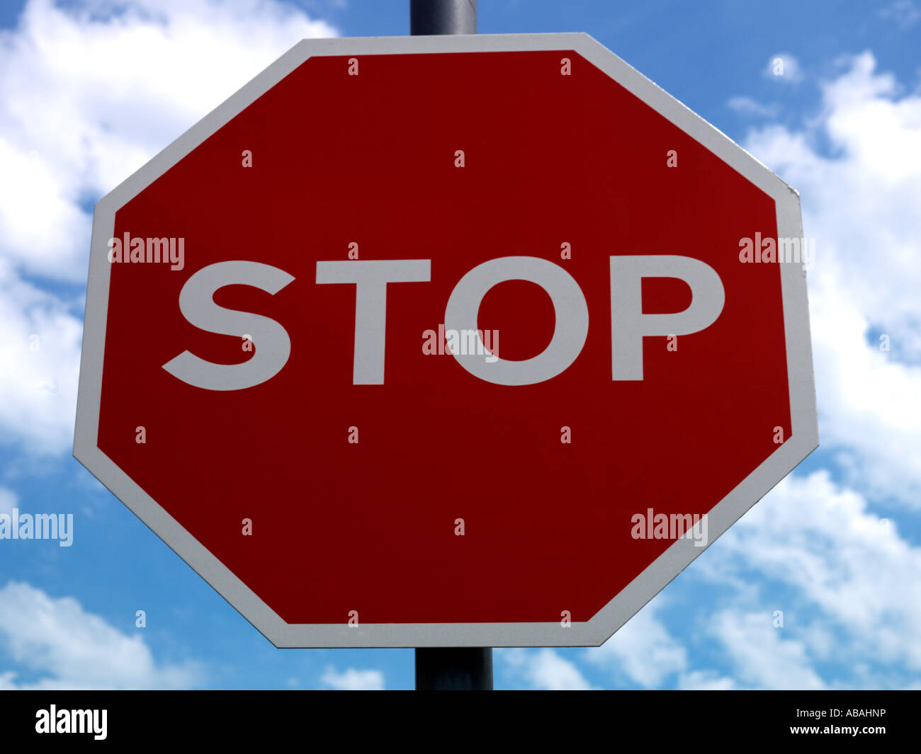 Stop Road Sign Stock Photo - Alamy