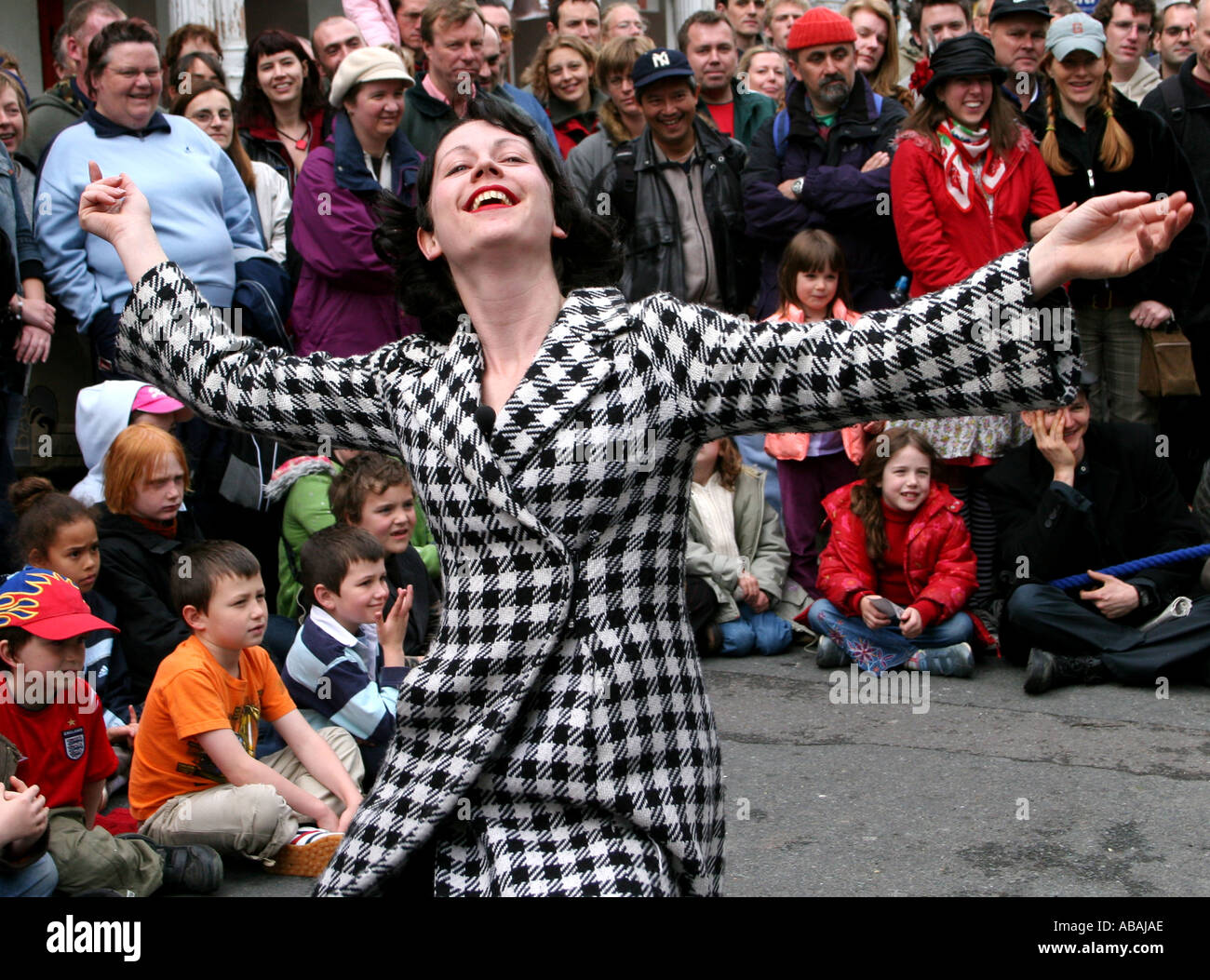 Actress performing at the Brighton Festival Stock Photo - Alamy