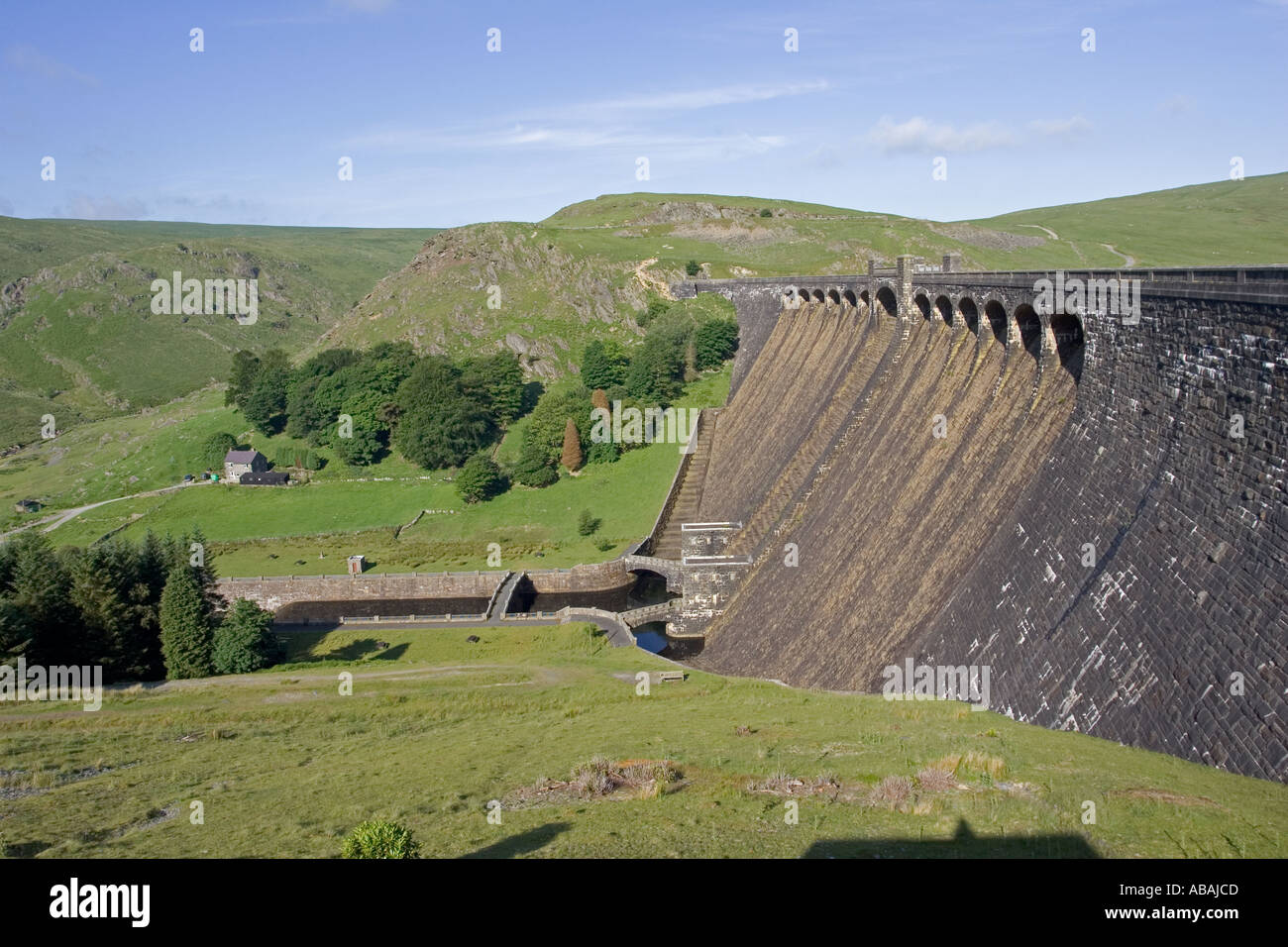 Claerwen reservoir dams dam hi-res stock photography and images - Alamy