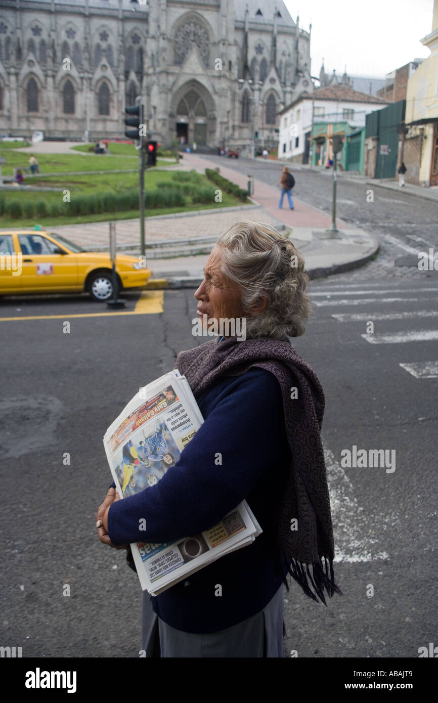 Woman selling newspapers hi-res stock photography and images - Alamy