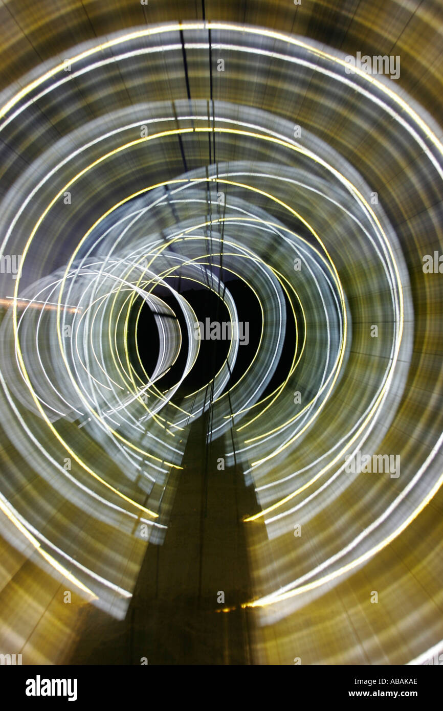optic fibre infinity light circle circular Stock Photo - Alamy