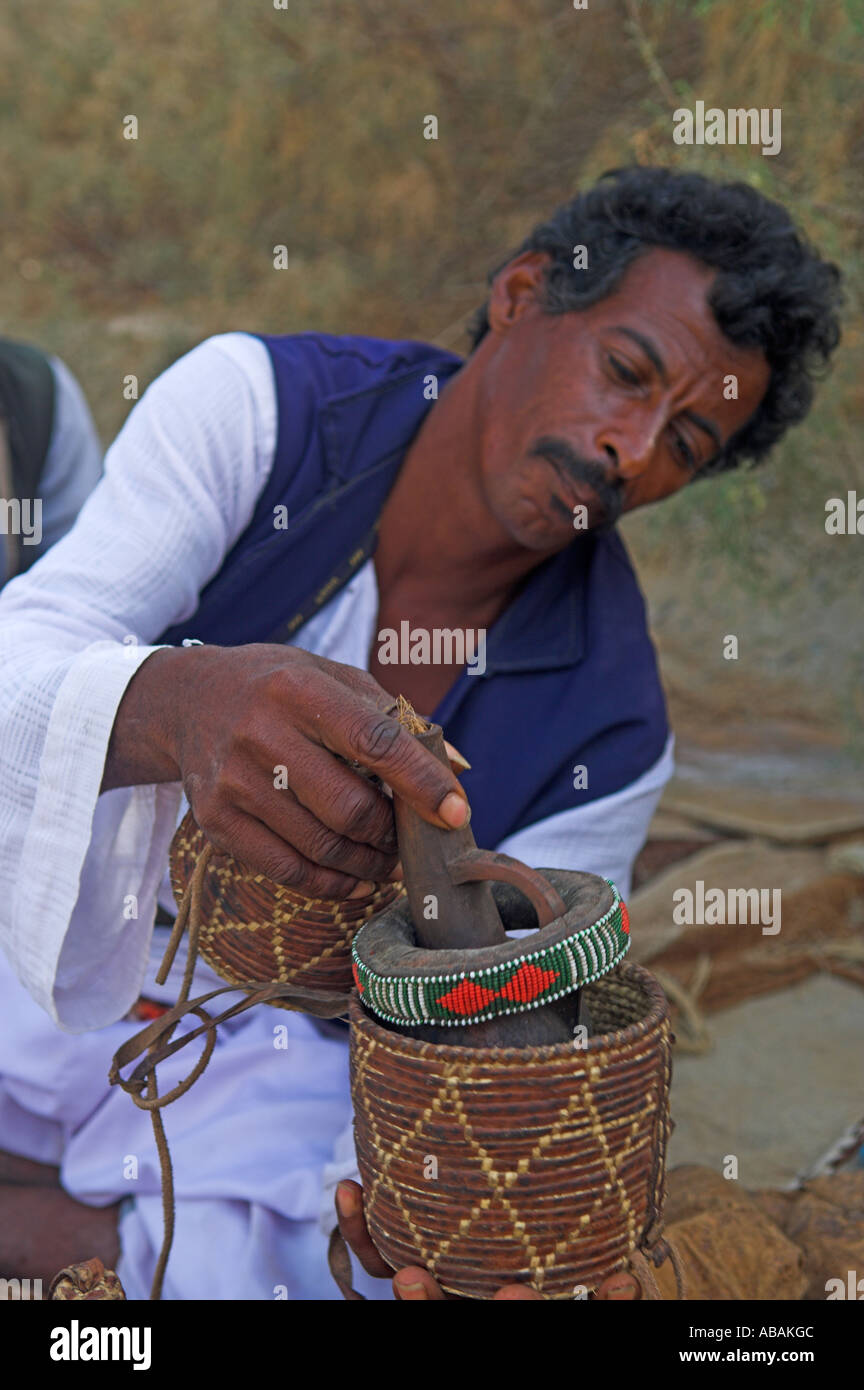 Portrait of an Ababda tribesman Stock Photo - Alamy