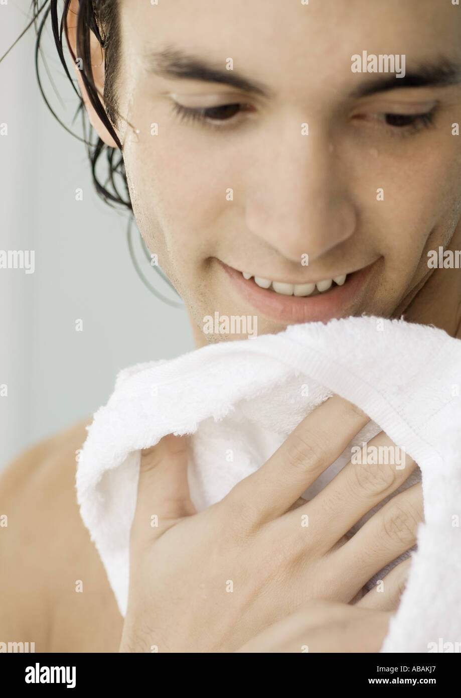 Drying onself hi-res stock photography and images - Alamy