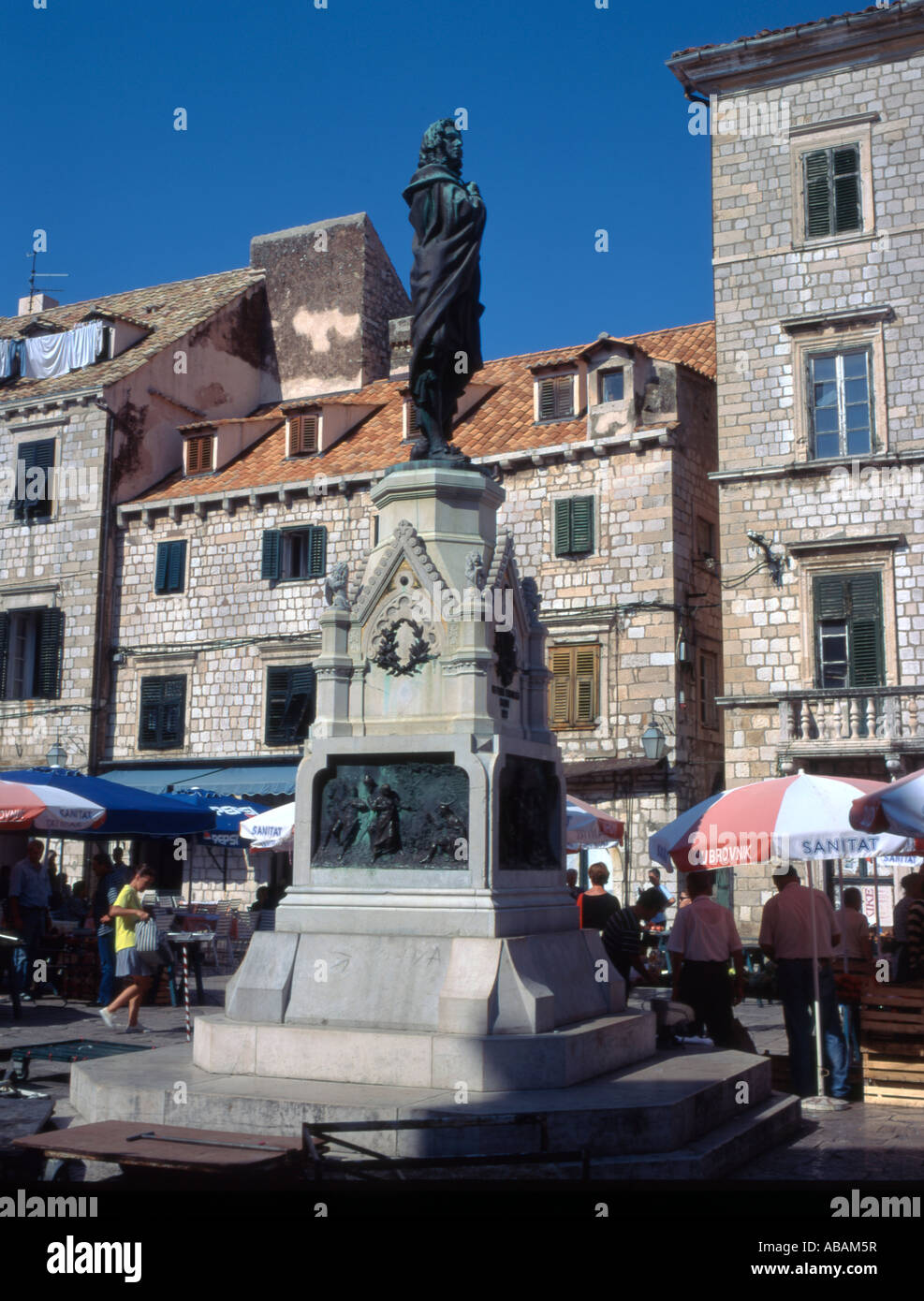 Croatia Dubrovnik Gundulic Square Stock Photo - Alamy