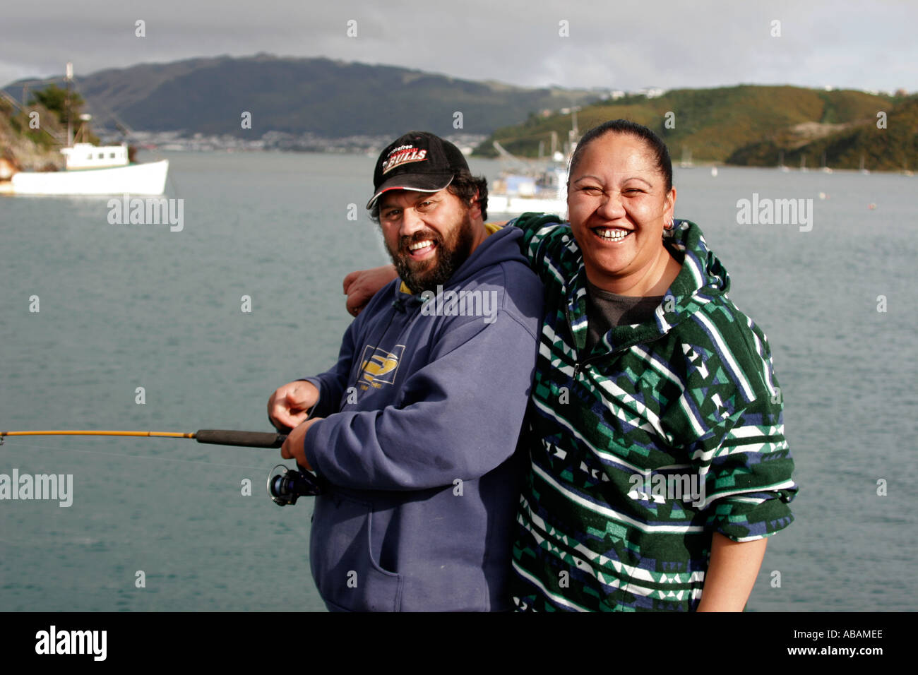 Happy young Maori couple Wellington NZ Stock Photo - Alamy
