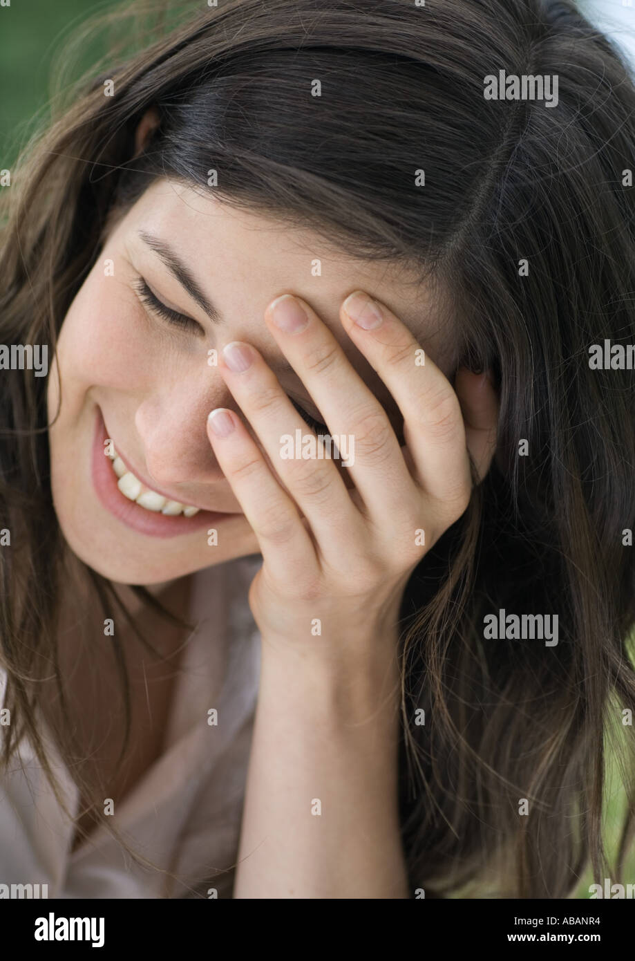 Hand over the head hi-res stock photography and images - Alamy
