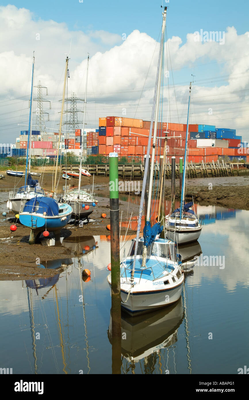 Eling. Hampshire southern England United Kingdom UK. Inlet from ...