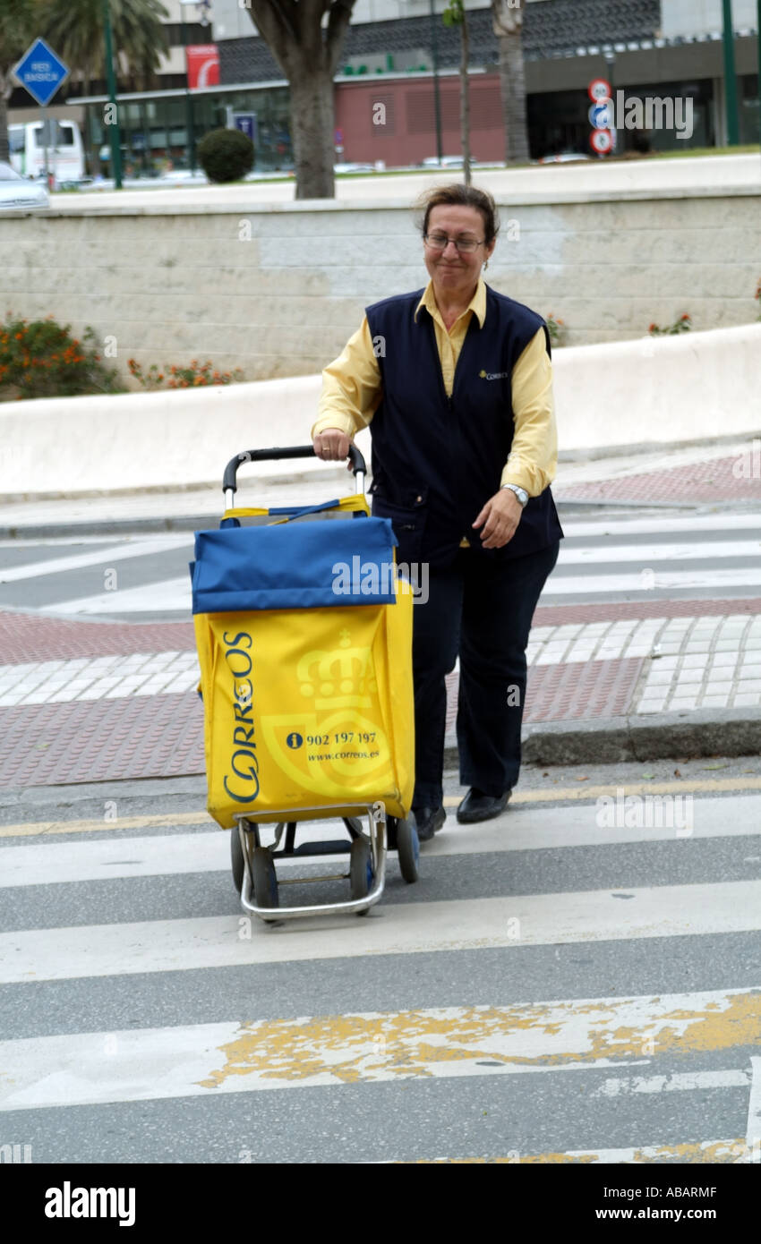 Royal mail postal delivery trolley hi-res stock photography and images ...