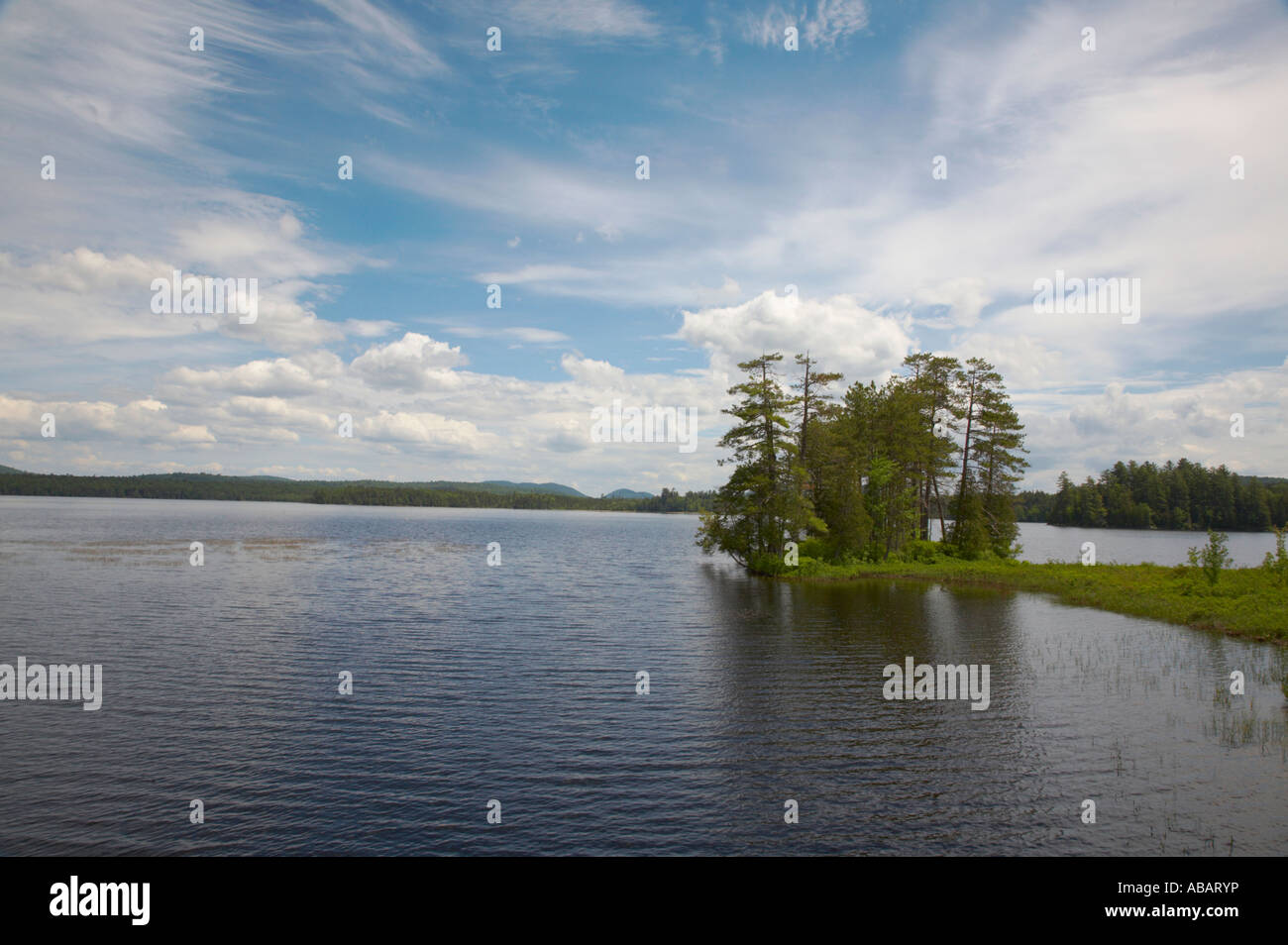 Raquette Lake in the Adirondack Mountains of New York State Stock Photo ...