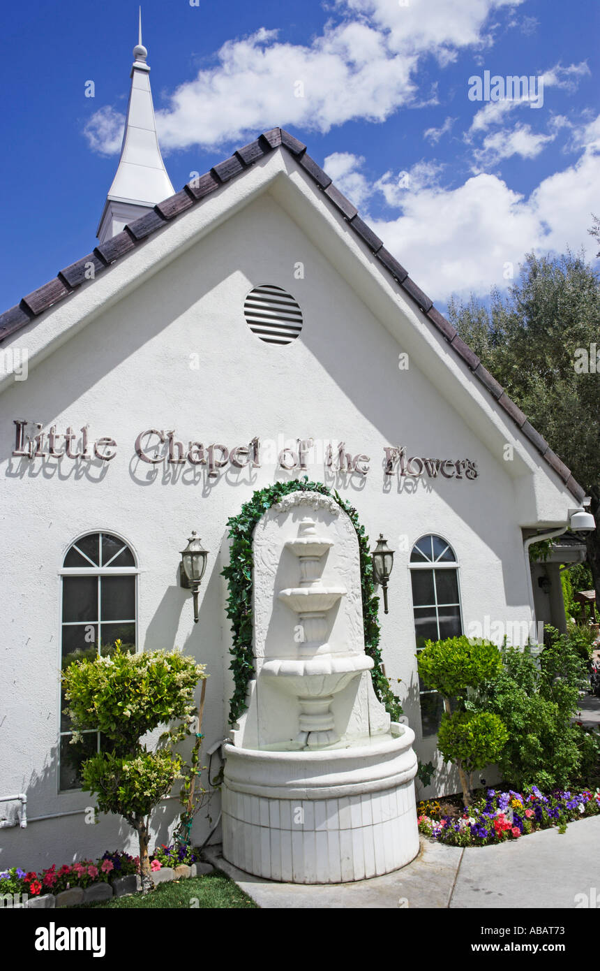 Las Vegas Little Chapel Of The Flowers Wedding Chapel Stock Photo - Alamy