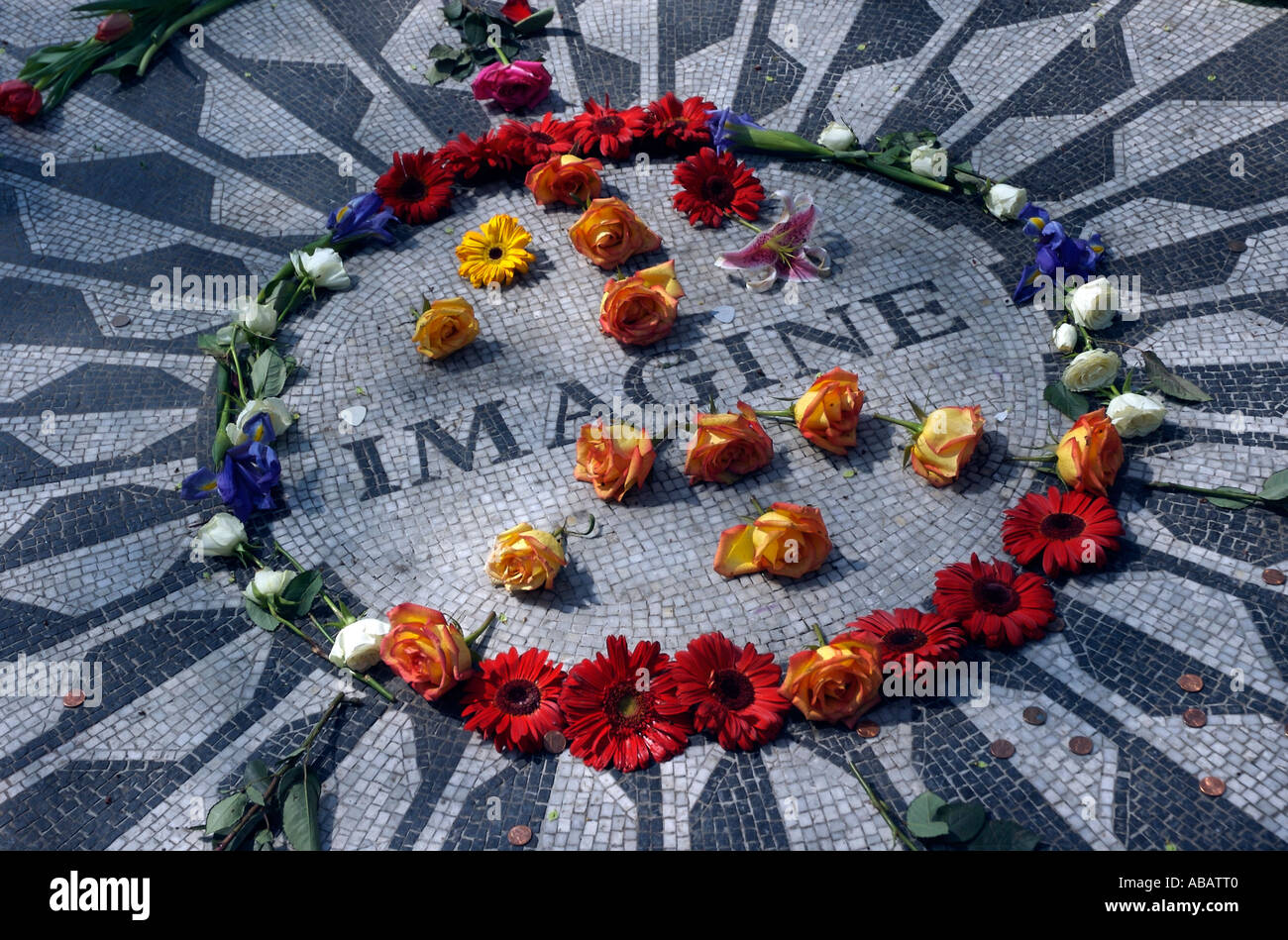 New York, Central Park, Strawberry Fields Stock Photo - Alamy